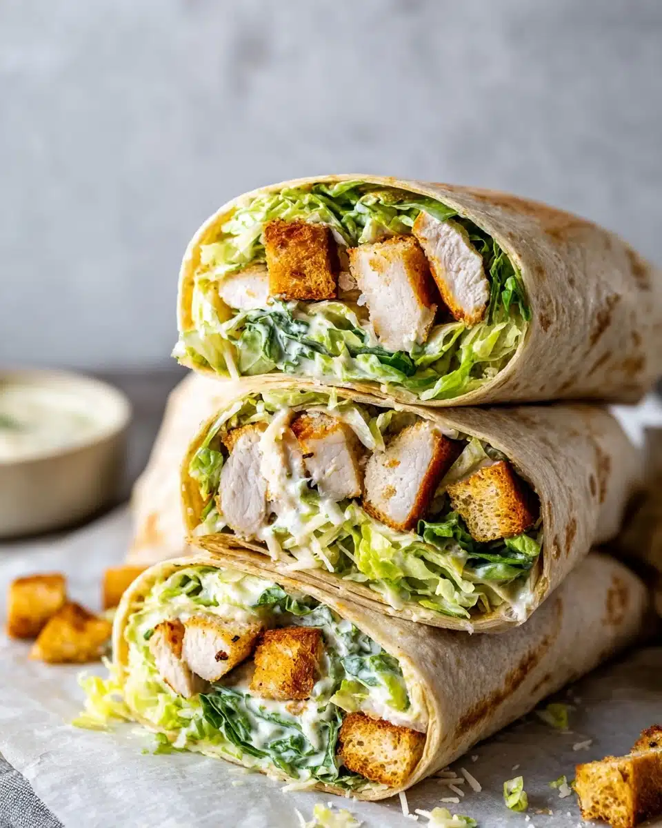 Chicken Caesar Wraps Recipe - Irresistible Handheld Delight