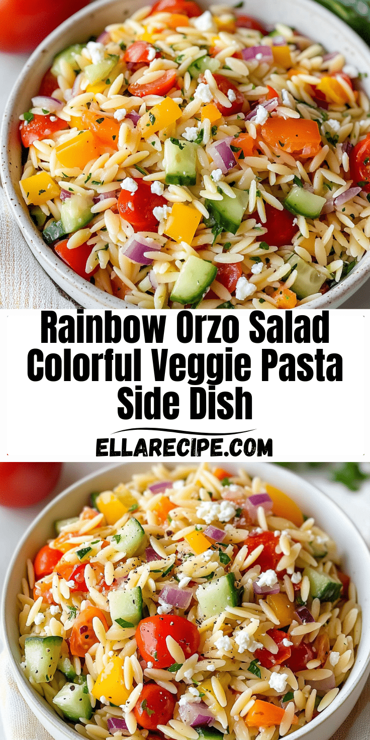 Rainbow Orzo Salad Recipe: Colorful and Flavor-Packed