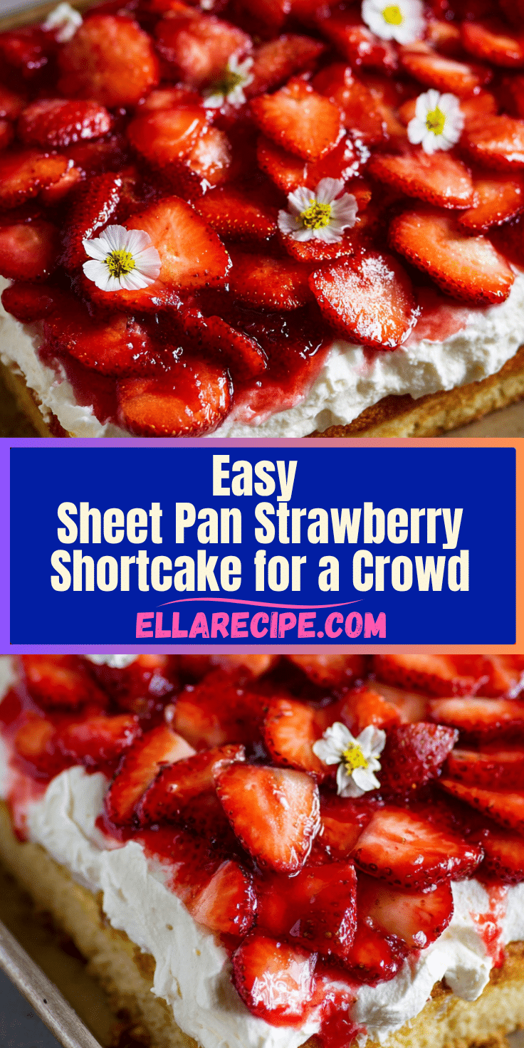 Sheet Pan Strawberry Shortcake Recipe - Easy Baking Delight