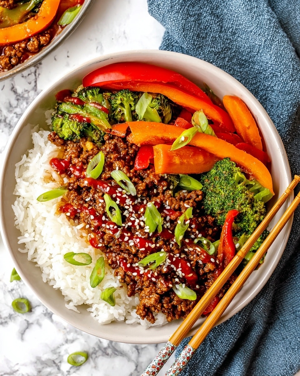 Ginger Ground Beef and Veggie Stir Fry: Quick & Flavorful Dinner