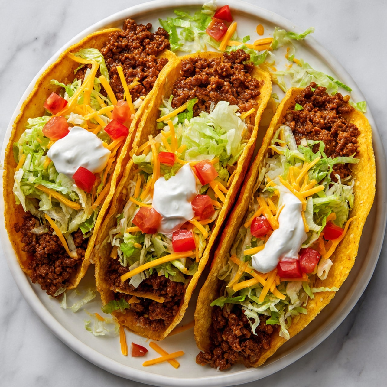 Ground Beef Tacos with Homemade Taco Seasoning & Crispy Shells