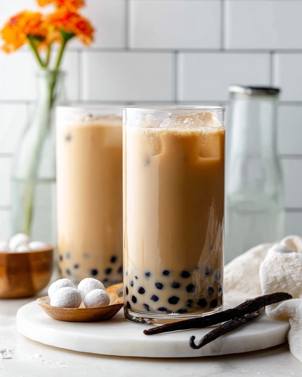 Vanilla Milk Tea: Cozy & Refreshing Homemade Boba Drink