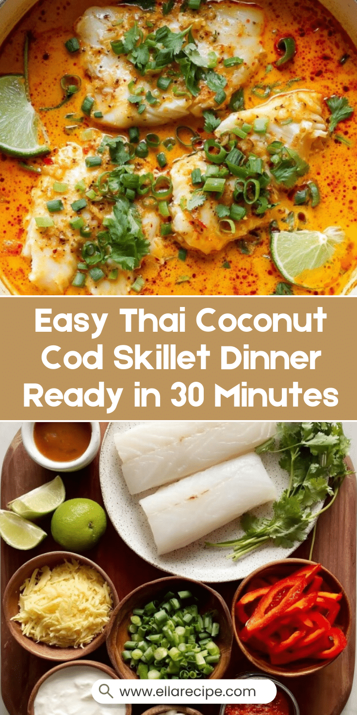 Thai-Inspired Coconut Cod: Flavorful & Quick Dinner