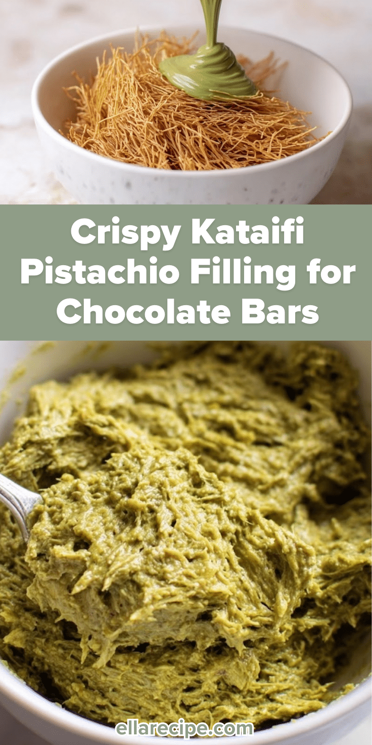Kataifi Pistachio Dubai Chocolate Bar Filling | Easy Exotic Twist
