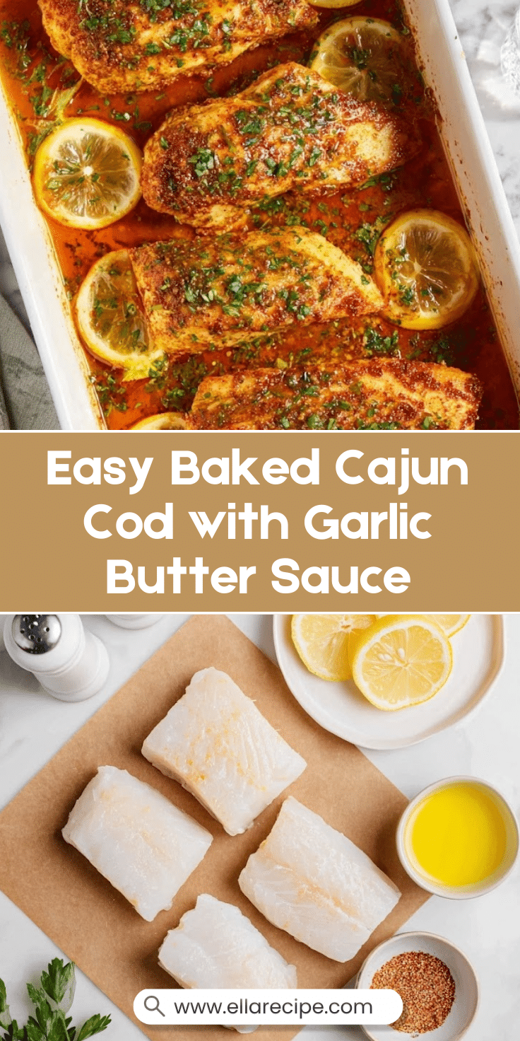 Baked Garlic Butter Cajun Cod: Irresistible Seafood Dinner